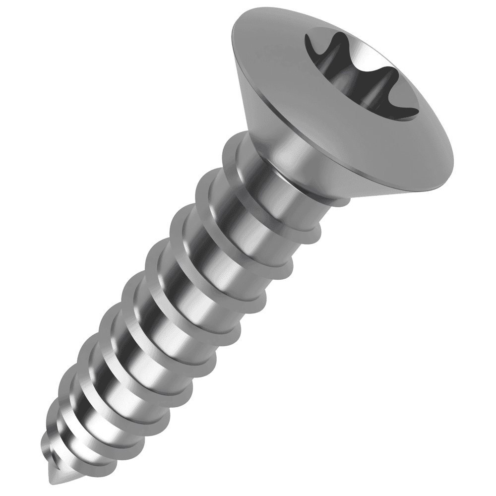 2.2mm x 4.5mm Torx Raised Countersunk Self Tapping Screw ISO 14587 - A4 | Vital Parts