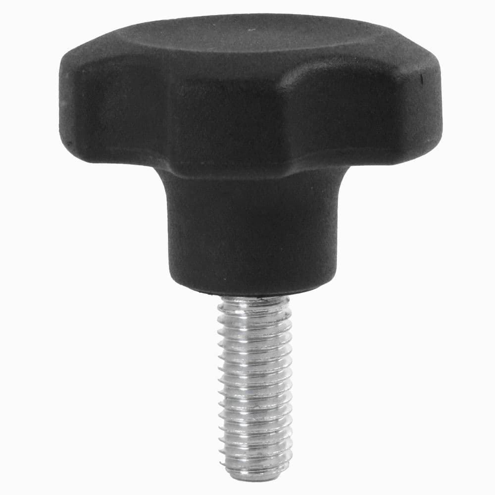 40mm x M6 x 40mm Nylon Male Stainless Steel Threaded Handwheel - 5 ...