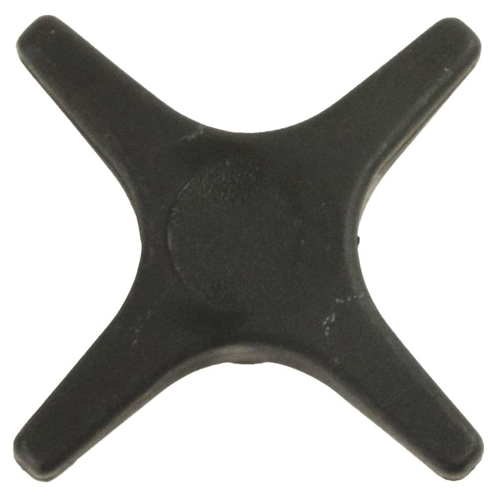 60mm x M10 Nylon Female Brass Threaded Handwheel - 4 Lobed | Lobe Knobs ...