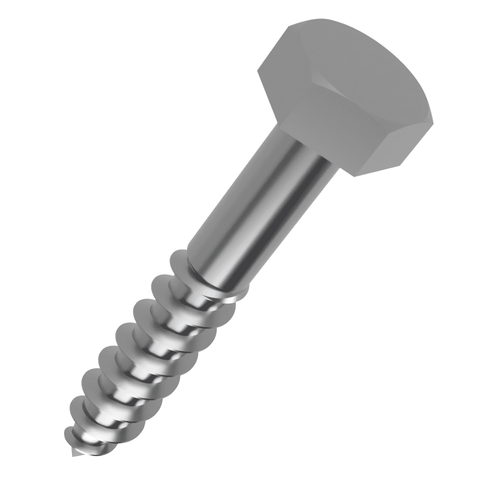 8mm x 150mm Coach Screw, DIN 571, A2 Stainless Steel