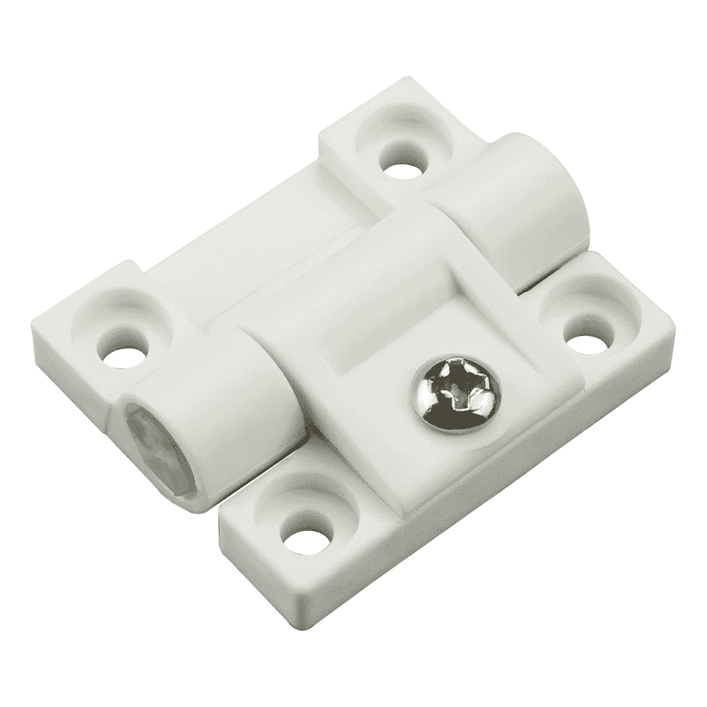 Adjustable Torque Positioning Hinges - Black and White