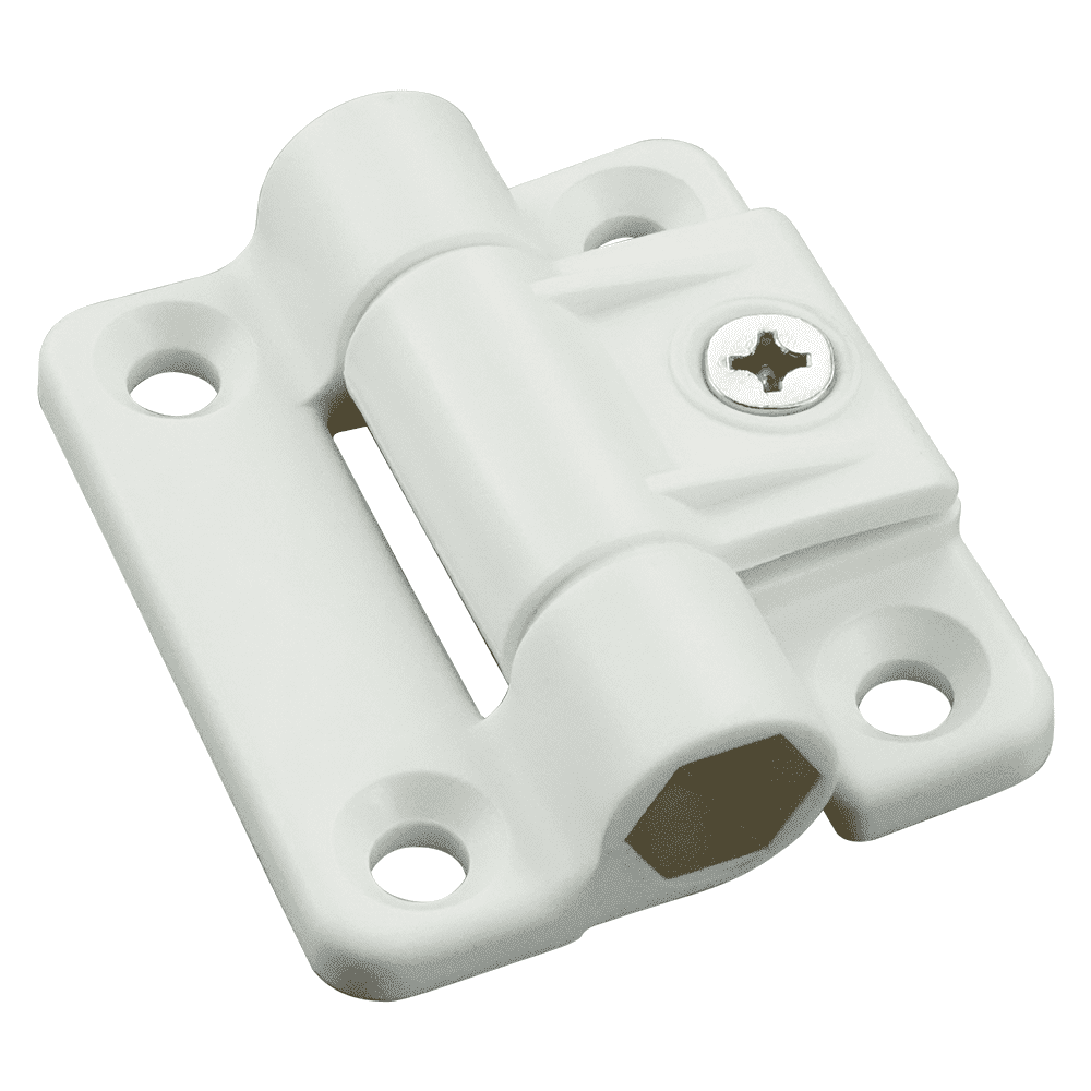 65mm x 56mm Adjustable Torque Positioning Hinge | White