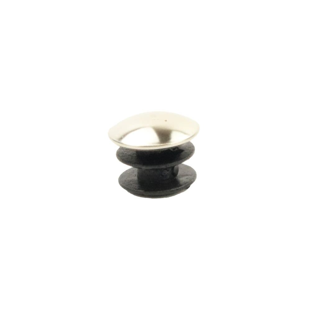 Round Tube Insert - To Fit 17mm Tube, Chrome, LDPE Plastic