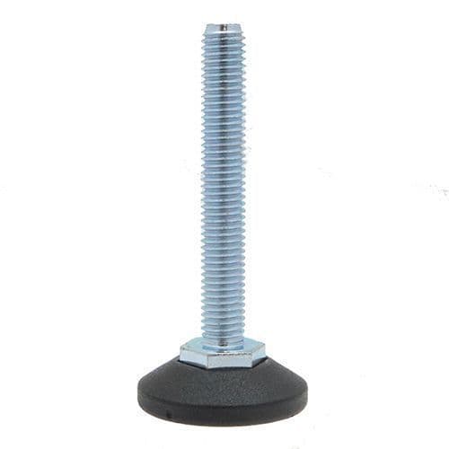M8 x 40mm Fixed Thread Adjustable Feet, 48mm Base