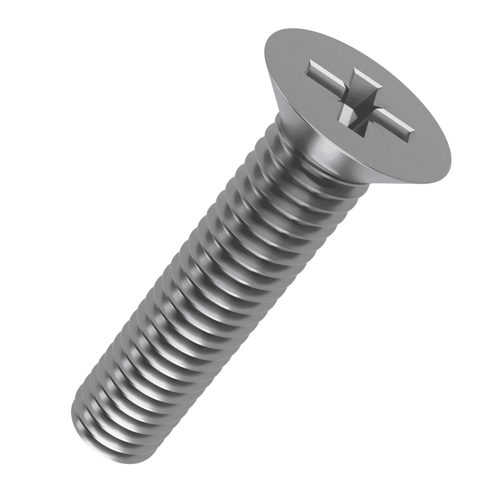 M10 x 40mm Pozi Countersunk Screw DIN 965Z A4 Stainless Steel