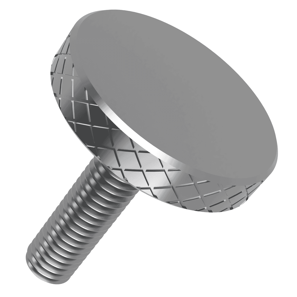 M2.5 x 18mm Thin Knurled Thumbscrew DIN 653 A1 Stainless Steel | Vital Parts