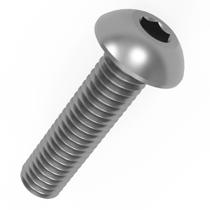 M3 x 5 Hex Socket Button Head ISO 7380-1 A4