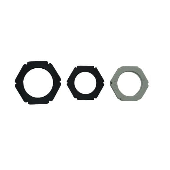 M32 Nylon Locknut for Cable Glands - Black | Vital Parts