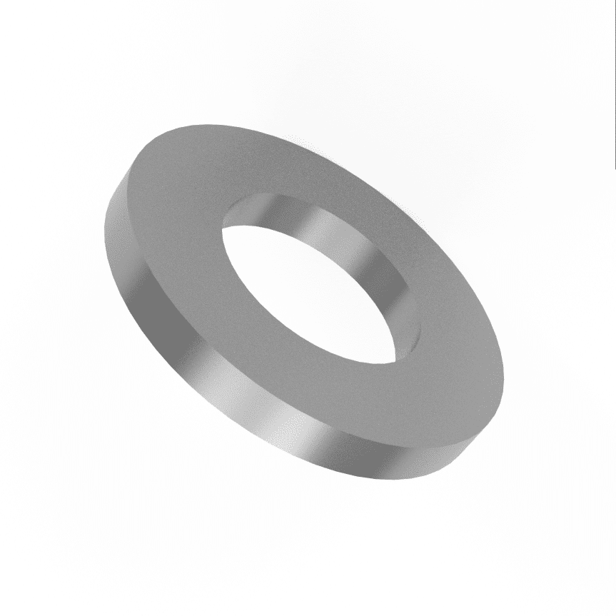 M4 Form A Flat Washer, DIN125A, A2 Stainless Steel