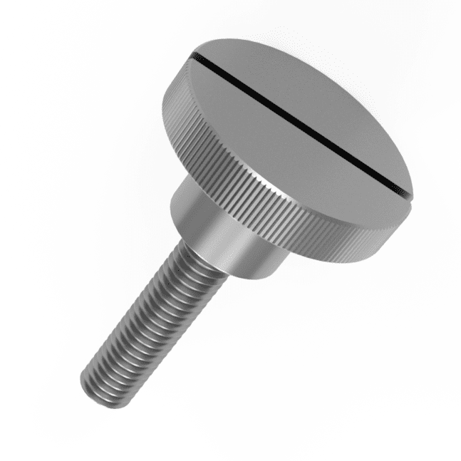 M4 x 10mm Slotted Thumb Screw, DIN 465, A1 Stainless Steel