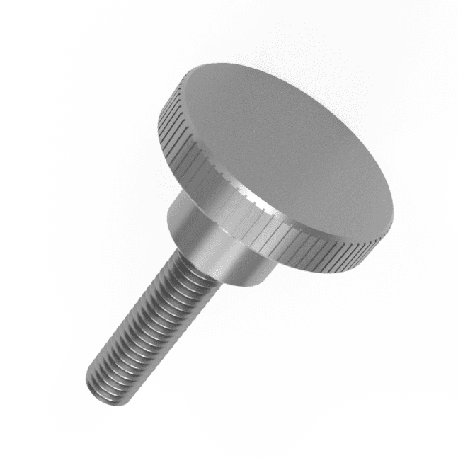 M4 x 25mm Knurled Thumb Screw, DIN 464, A1 Stainless Steel