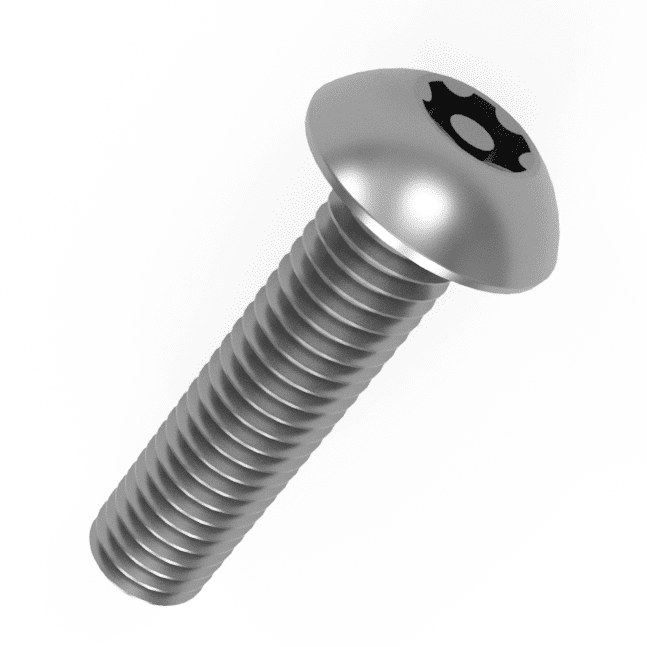 M4 x 50mm - Pin Hex Socket Button Screws ISO 7380 - A2 Stainless Steel
