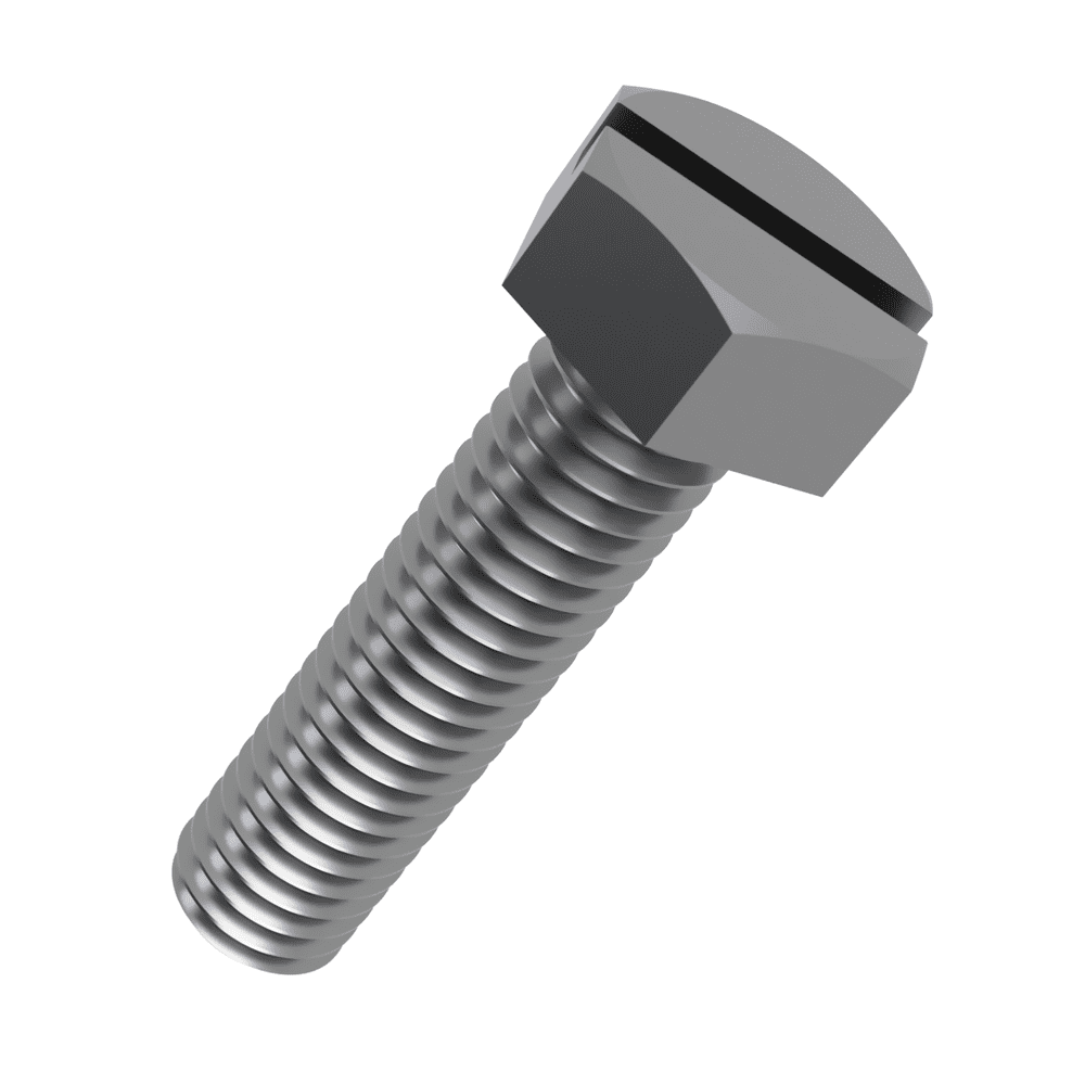 M4 x 6mm Slotted Hex Head Screw, DIN 933SZ, A2 Stainless