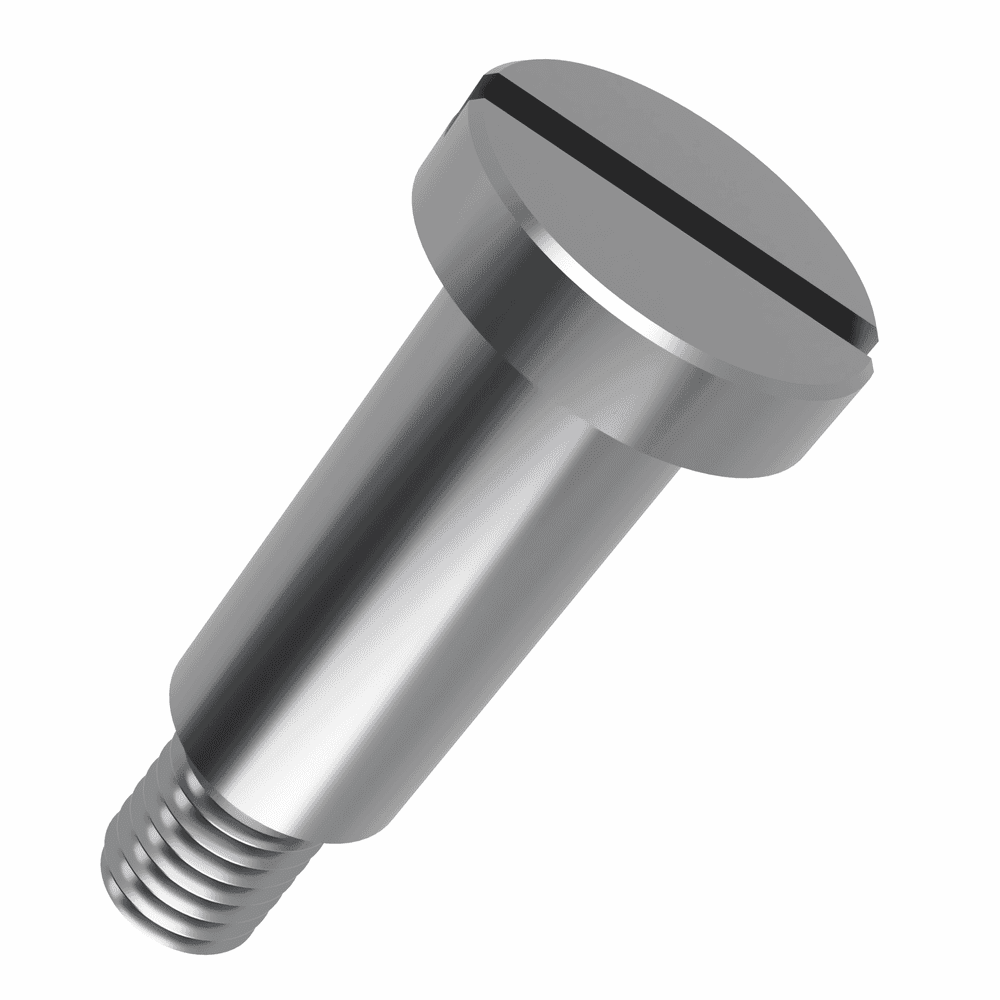M5 x 4mm Slotted Pan Head Shoulder Bolt DIN 923 A1 Stainless Steel