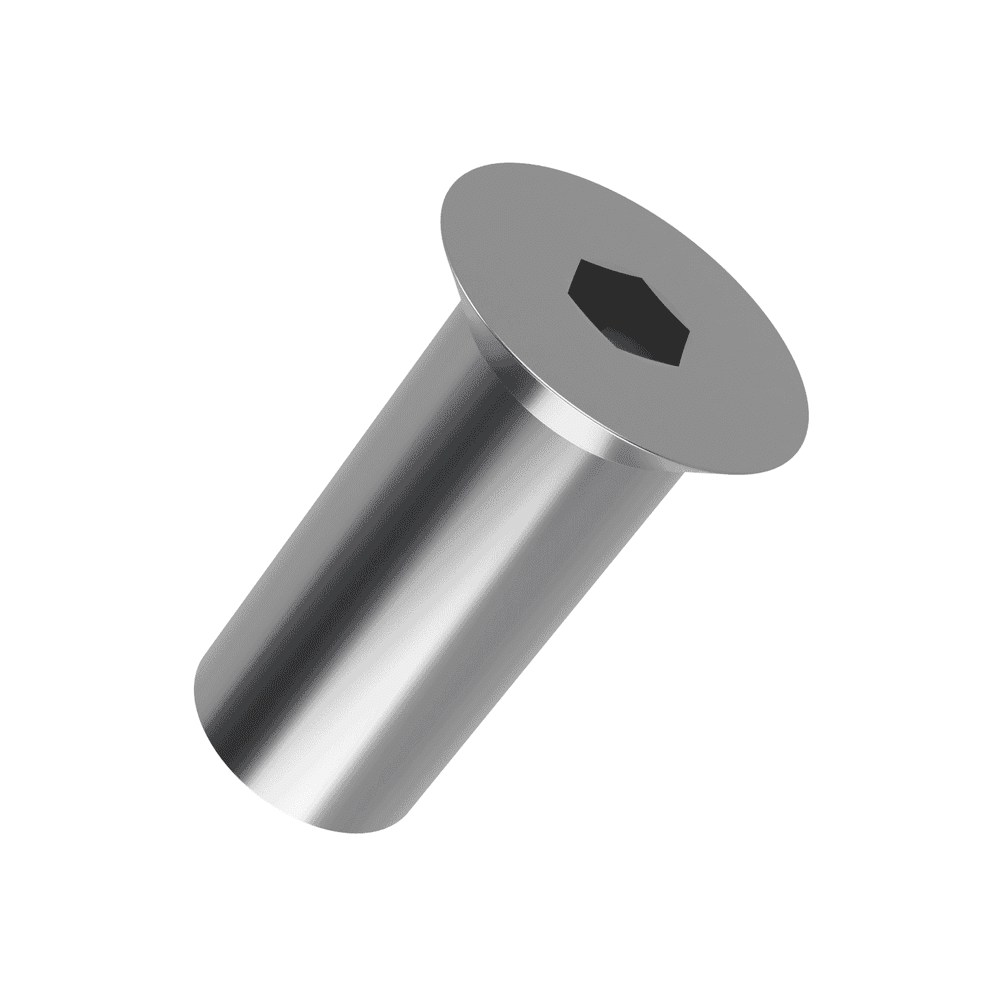 Stainless Countersunk Barrel Nut M6x16mm | Hex Barrel Nut