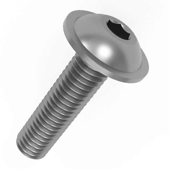 M6 x 35mm - Flanged Hex Socket Button Screws - ISO 7380-2 | Vital Parts