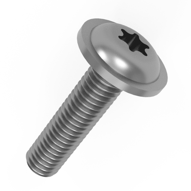 M6 x 40mm - Flanged Torx Socket Button Screws - ISO 7380-2 | Vital Parts