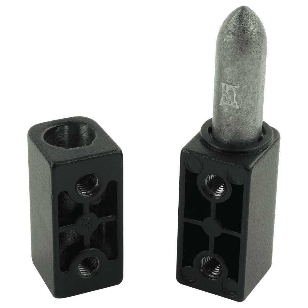 63mm x 15mm Metal Inline Lift-off Hinges | Black