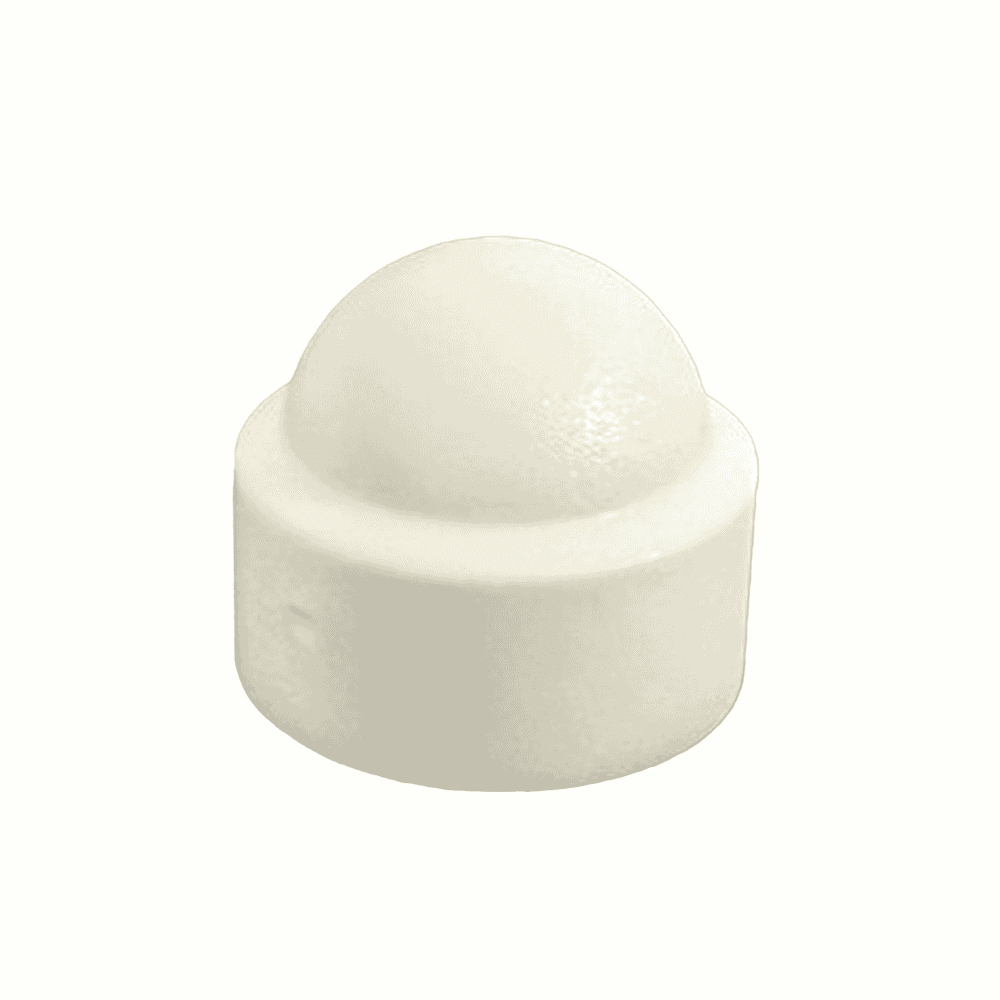 M22 Domed Nut & Bolt Caps - White LDPE | Vital Parts - NC042