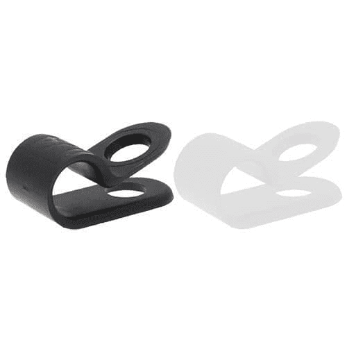 Nylon P Clips for Cable & Hose Clamps | Flame‑Resistant PA66