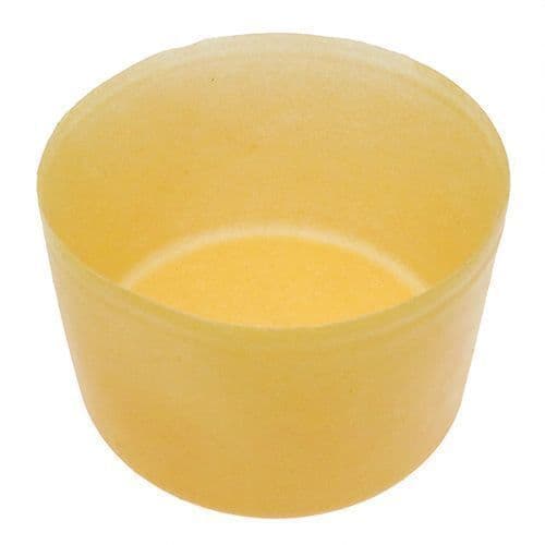 235mm Pipe End Caps, 55mm Height, Yellow Polyethylene