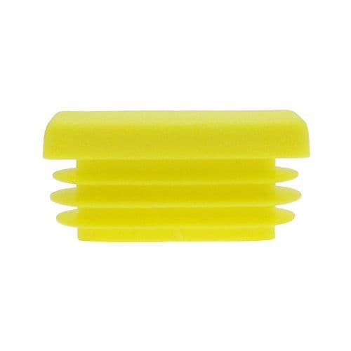 35 x 15mm - Rectangular Tube Inserts - Yellow - LDPE | Vital Parts