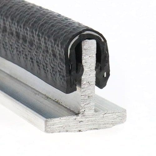 Reinforced Edge Trim, Rubber & Steel - 9.5mm Depth x 5m