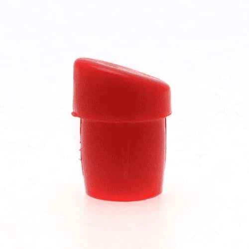 Round Angled Tube Insert - 16mm Outside Diameter, Red