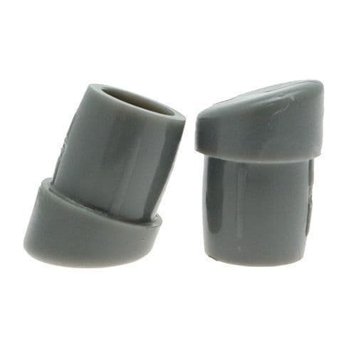Round Angled Tube Insert - 19mm Outside Diameter, Grey