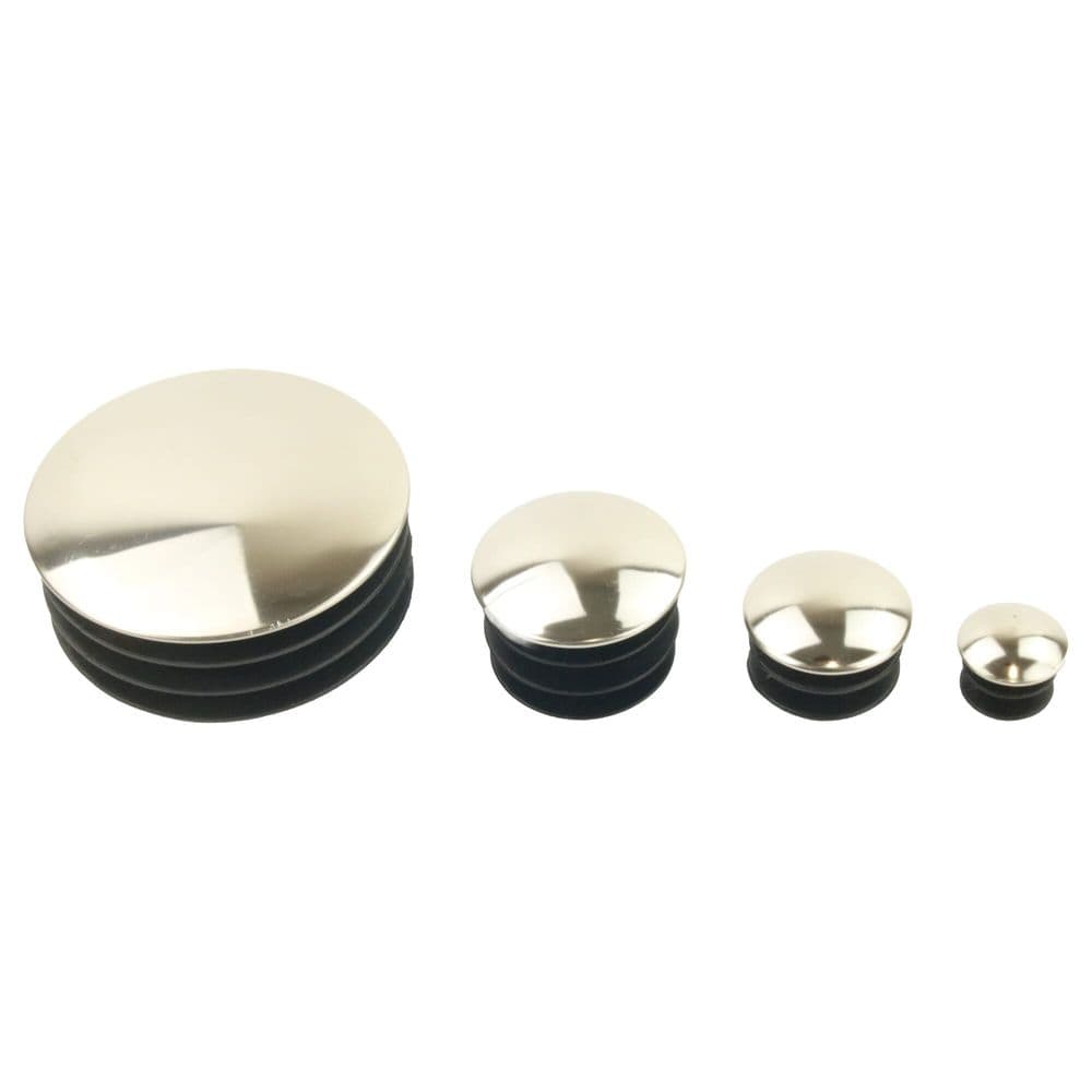 Round Chromed Finishing Inserts For Tubes 13mm To 80mm - Vital Parts