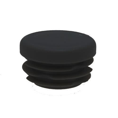 Round Tube Insert - To Fit 15-19mm Tube, Black, LDPE Plastic