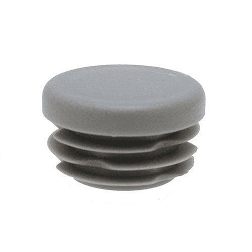 Round Tube Insert - To Fit 21-25mm Tube, Grey, LDPE Plastic
