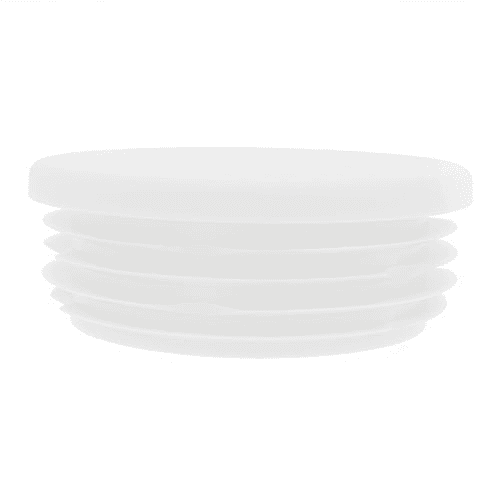Round Tube Insert - To Fit 21-25mm Tube, White, LDPE Plastic