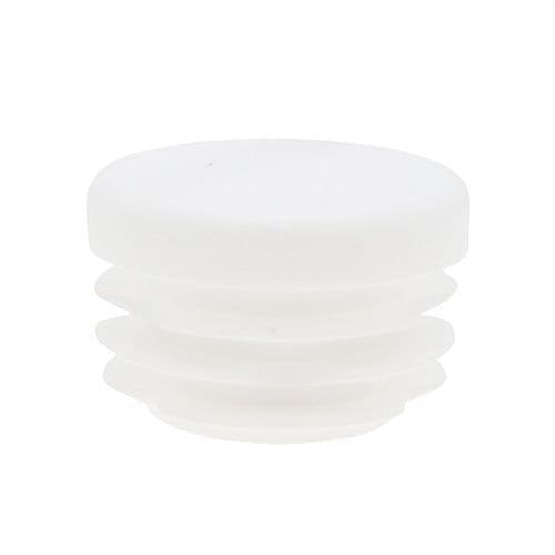 Round Tube Insert - To Fit 24-28mm Tube, White, LDPE Plastic