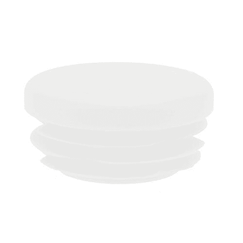 Round Tube Insert - To Fit 39-43mm Tube, White, LDPE Plastic
