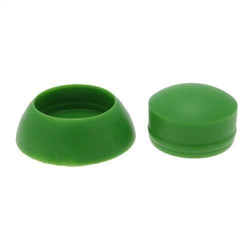 M10 x 17mm - Secure Nut & Bolt Caps - Green - LDPE | Vital Parts - SNC026