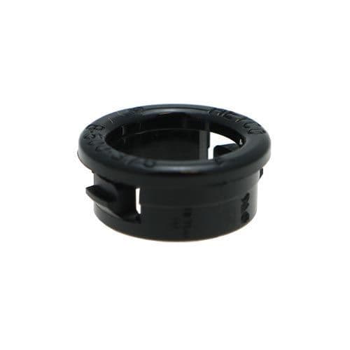 Snap Fit Bushes - 12.7mm To Fit Hole, 14.3mm Length, Blk Nylon