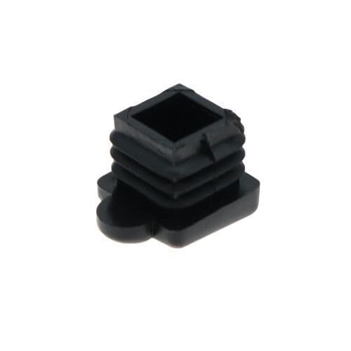 19.1mm x 19.1mm Square Angled Inserts, Black, LDPE