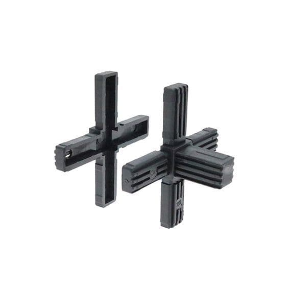 Square Cross Corner Connectors, Tube Connectors - Vital Parts