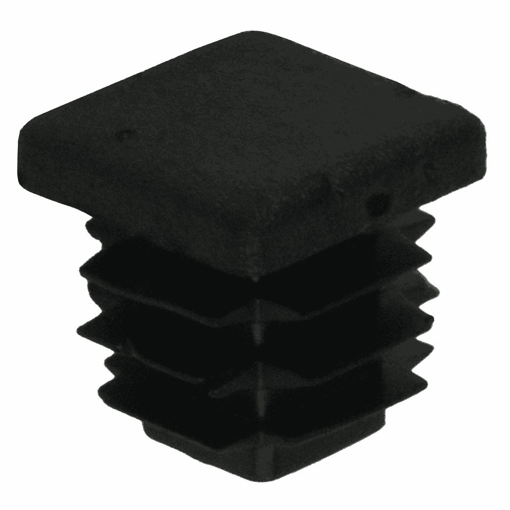 30mm x 30mm Square Tube Inserts,Black