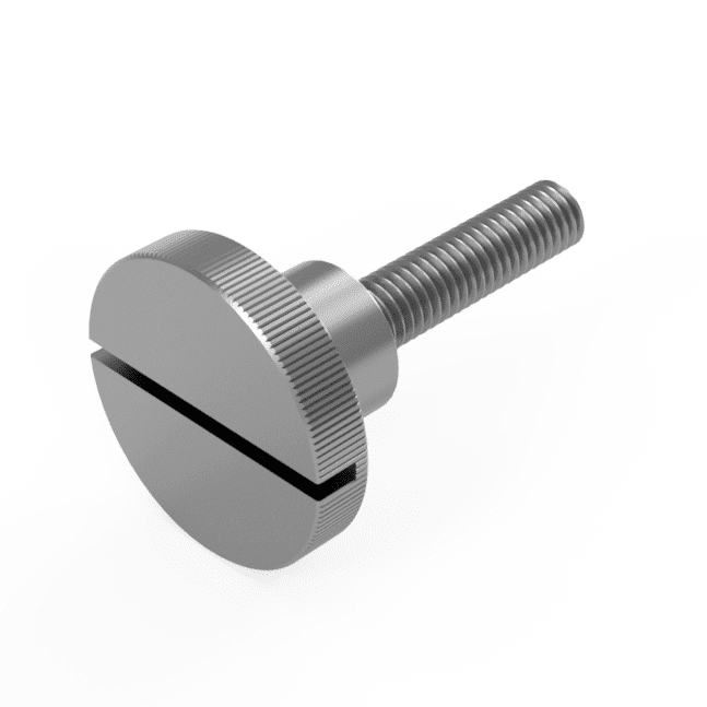 Stainless Steel Slotted Knurled Thumb Screw Din 465