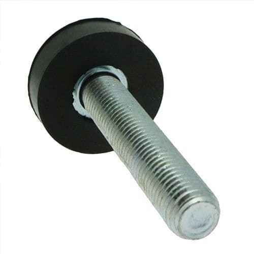 Fixed Rubber Base Adjustable Feet 30mm-35mm M6-M12 - Vital Parts