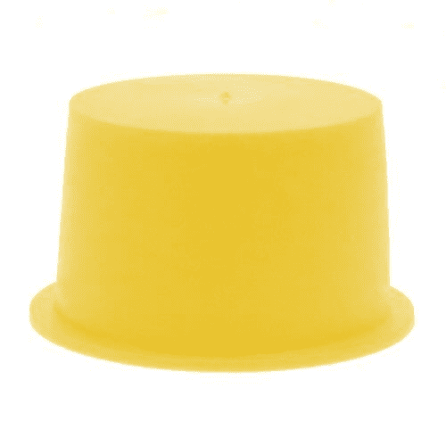 Tapered Plug Caps, 18.5mm to 21.2mm Yellow LDPE
