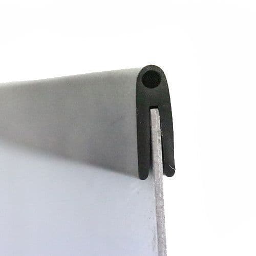 EPDM Rubber Edge Trim, U Channel - 18mm Depth x 50m Length