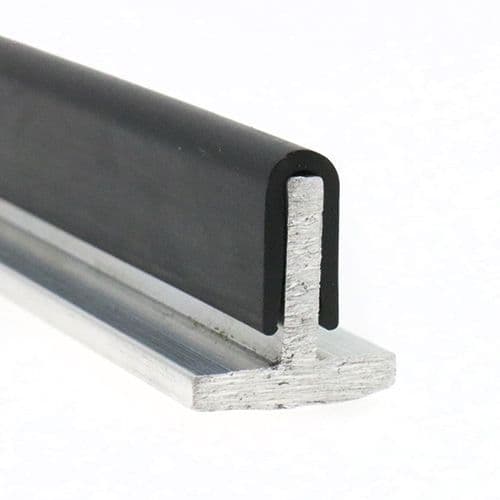 EPDM Rubber Edge Trim, U Channel - 15mm Depth x 5m Length