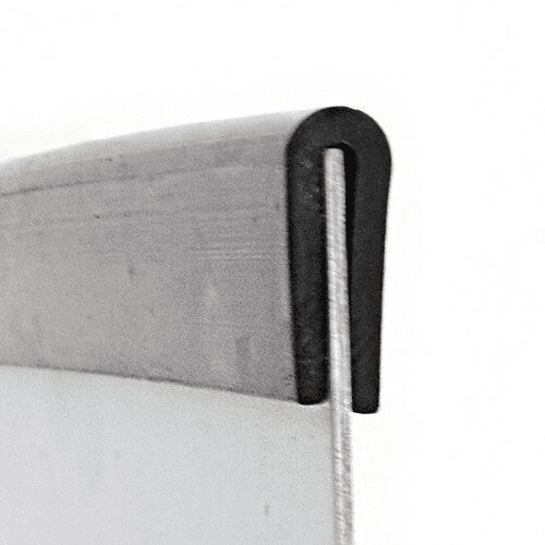 EPDM Rubber Edge Trim, U Channel - 21mm Depth x 5m Length