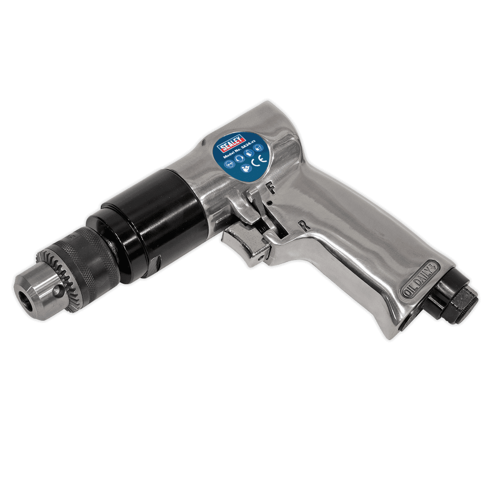 Sealey Air Drill Ø10mm 1800rpm Reversible. SA24