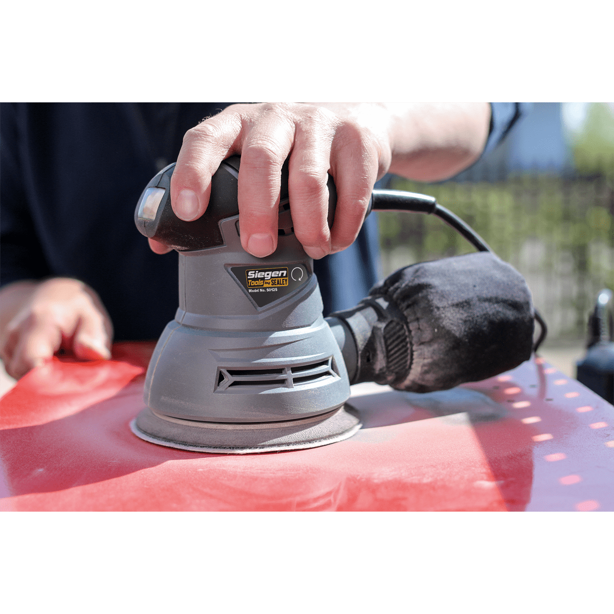 Sealey S0125 Dual Action Palm Sander Ø125mm 240W/230V