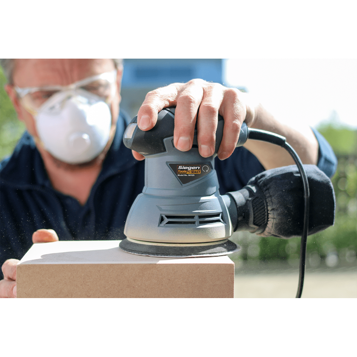 Sealey S0125 Dual Action Palm Sander Ø125mm 240W/230V