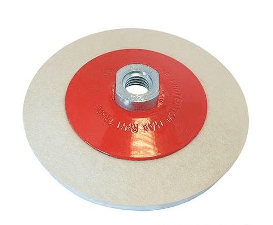 Felt Bevelled Buffing & Polishing Wheel 115 mm x M14